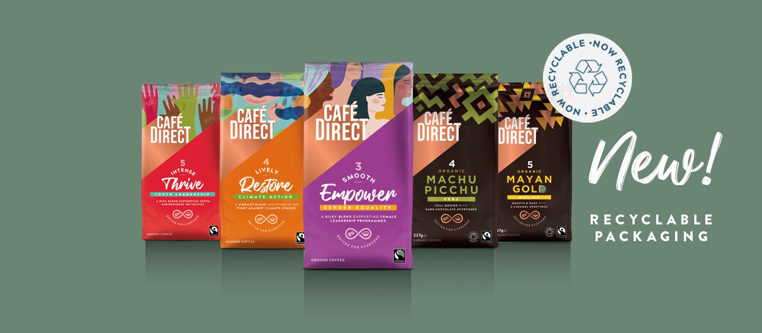 Our new recyclable packaging - Cafédirect